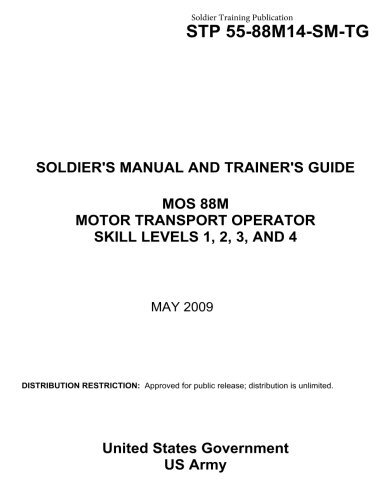 Soldier Training Publication STP 55-88M14-SM-TG SOLDIER's MANUAL and ...