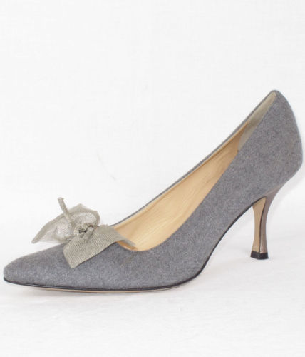 NEW Jet-Set Paris Womens Gray Fabric Heels Shoes Sz. EU 40.5 US 8.5 | eBay