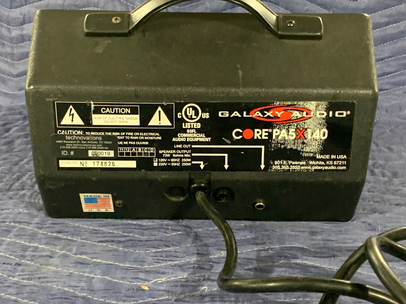 Galaxy Audio Core PA5X140 Powered Monitor | eBay