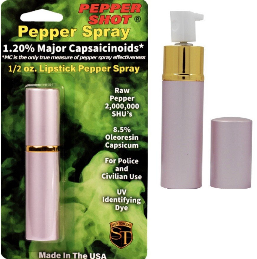 Women 's PINK LIPSTICK Pepper Spray POCKET POLICE Self Defense PERSONAL ...