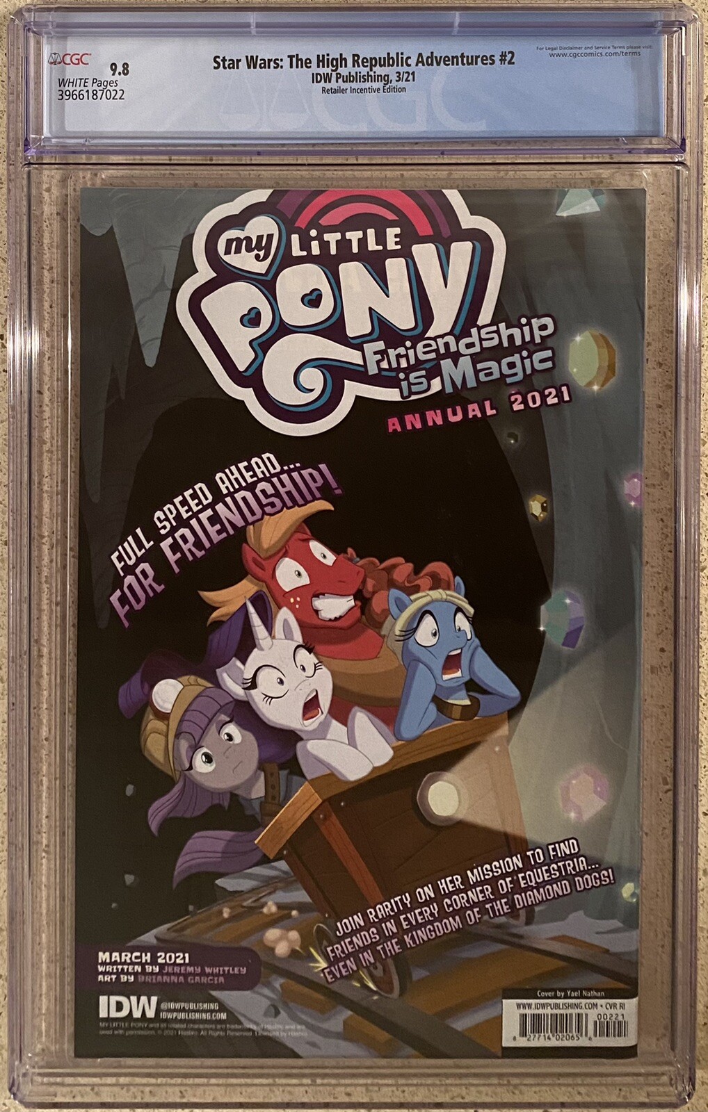 STAR WARS HIGH REPUBLIC ADVENTURES #2 1:10 (2021) CGC 9.8 1st Cvr ...