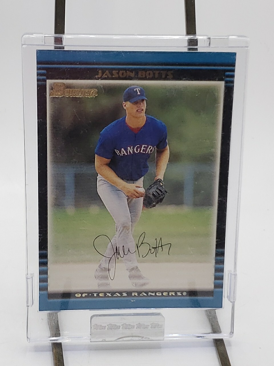 2002 Topps Bowman Uncirculated Jason Botts #427 Texas Rangers MLB ...