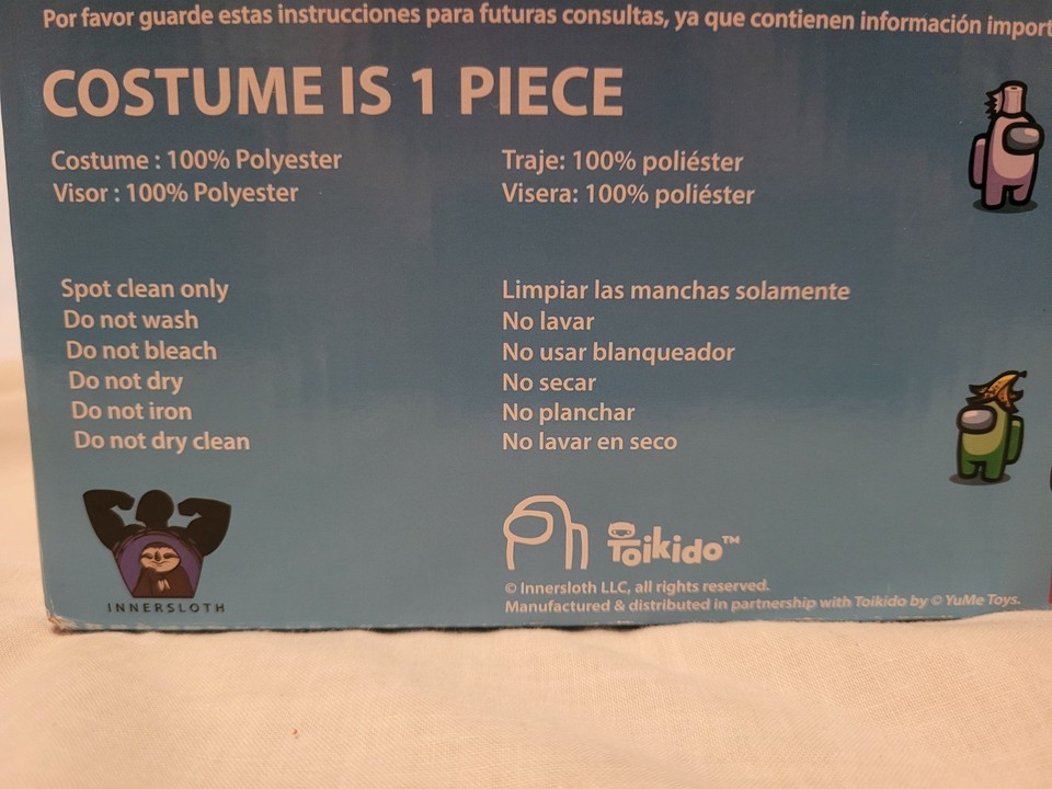 Toikido Among Us Blue Imposter Inflatable Halloween Costume One Size ...