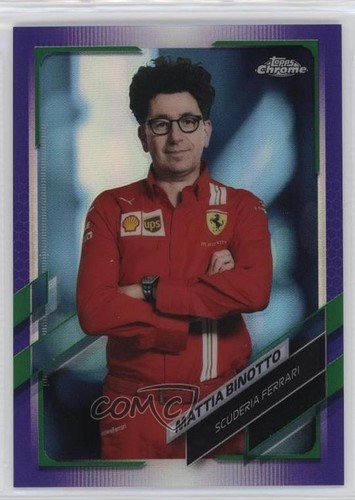 2021 Topps Chrome Formula 1 - F1 Crew Mattia Binotto #83 Purple & Green ...