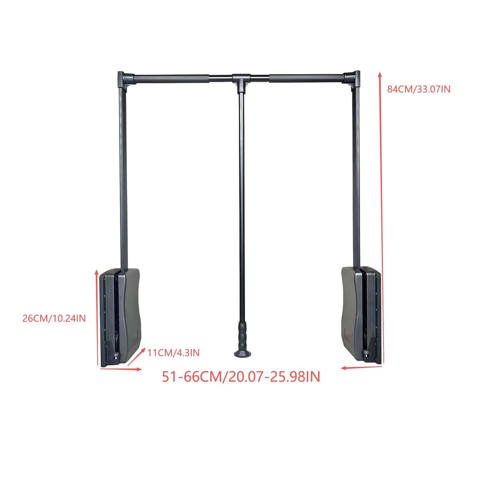 Wardrobe lift clothes rack,Pull Down Closet Rod for Hanging Clothes ...