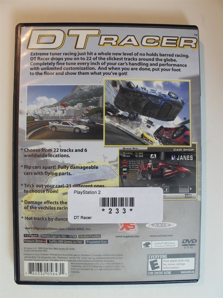 DT Racer #233 (PlayStation 2, 2005) | eBay