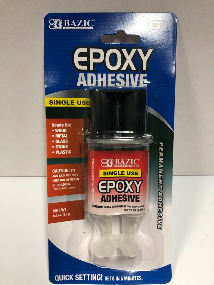 BULK BUY EPOXY ADHESIVE 3 X SINGLE USE,BONDS to WOOD,METAL,GLASS,STONE ...