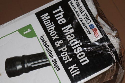 Postal PRO Madison Mailbox and Post Kit, Black 890583002740| eBay