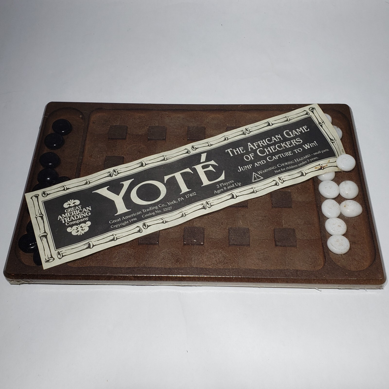 VTG YOTE The African Game of Checkers 1996 Great American Trading ...