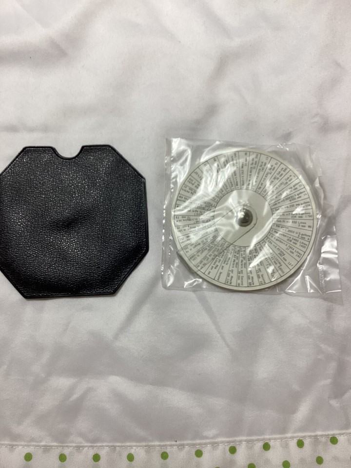 Vintage New Old Stock Concise Circular Slide Rule No. 28 Made Japan ...