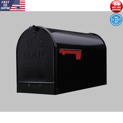 Extra Large Locking Galvanized Steel Mailbox Heavy-Duty Outdoor Post ...