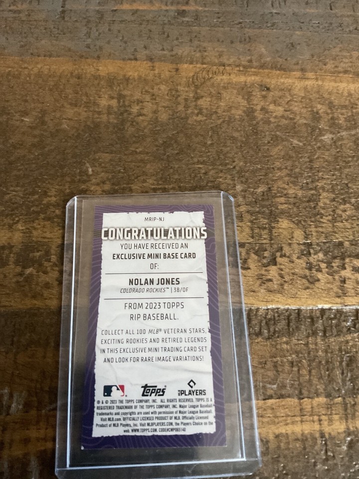 2023 topps rip baseball nolan jones /30 | eBay