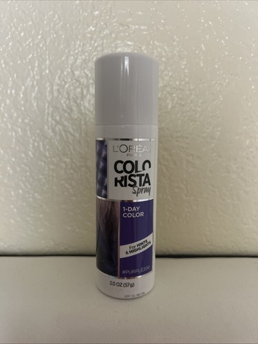 Loreal COLORISTA 1 Day Temporary Hair Color Spray in #PURPLE200 ...