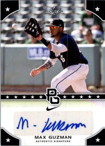 MAX GUZMAN 2015 Leaf *PERFECT GAME* Baseball Certified AUTOGRAPH RC | eBay
