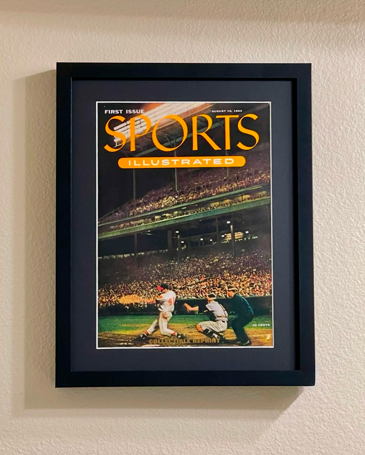 NINE (9) BLACK SHADOW MAGAZINE BOX/FRAMES: SIX 11X14; TWO 12X16 & ONE ...