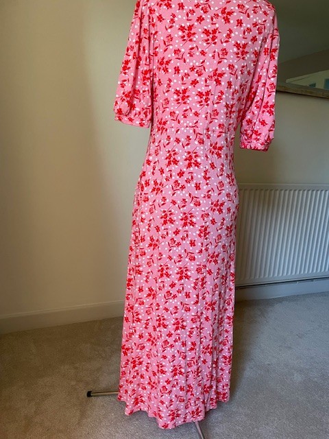 Roman red floral dress size 10 | eBay UK