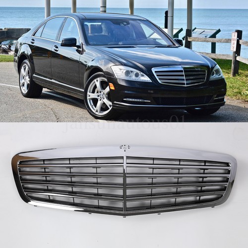 Fit For Mercedes-Benz S-Class W221 2010-13 Chrome Front Grille S550 ...