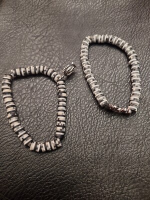 Oreo Beaded Bracelets 2pc | eBay