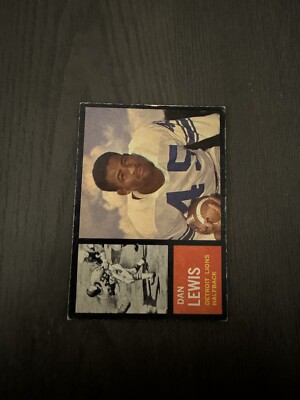 1962 Topps #51 DAN LEWIS Detroit Lions Football Card | eBay