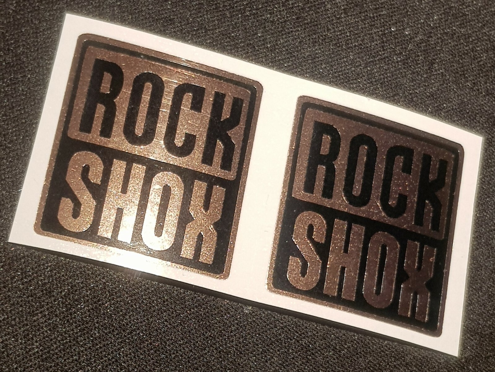 2x Rock Shox Logo Stickers Graphics Decals for Bike MTB DH AM XC | eBay UK