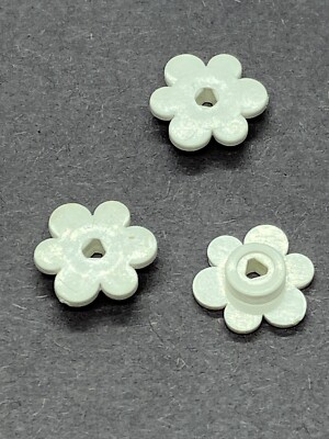 LEGO Part 3742 Plant Flower Small - (3pcs) - White Vintage | eBay