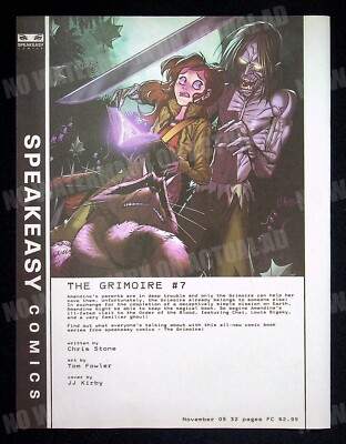 The Grimoire Speakeasy Comics 2005 Trade Print Magazine Ad Poster ADVERT | eBay