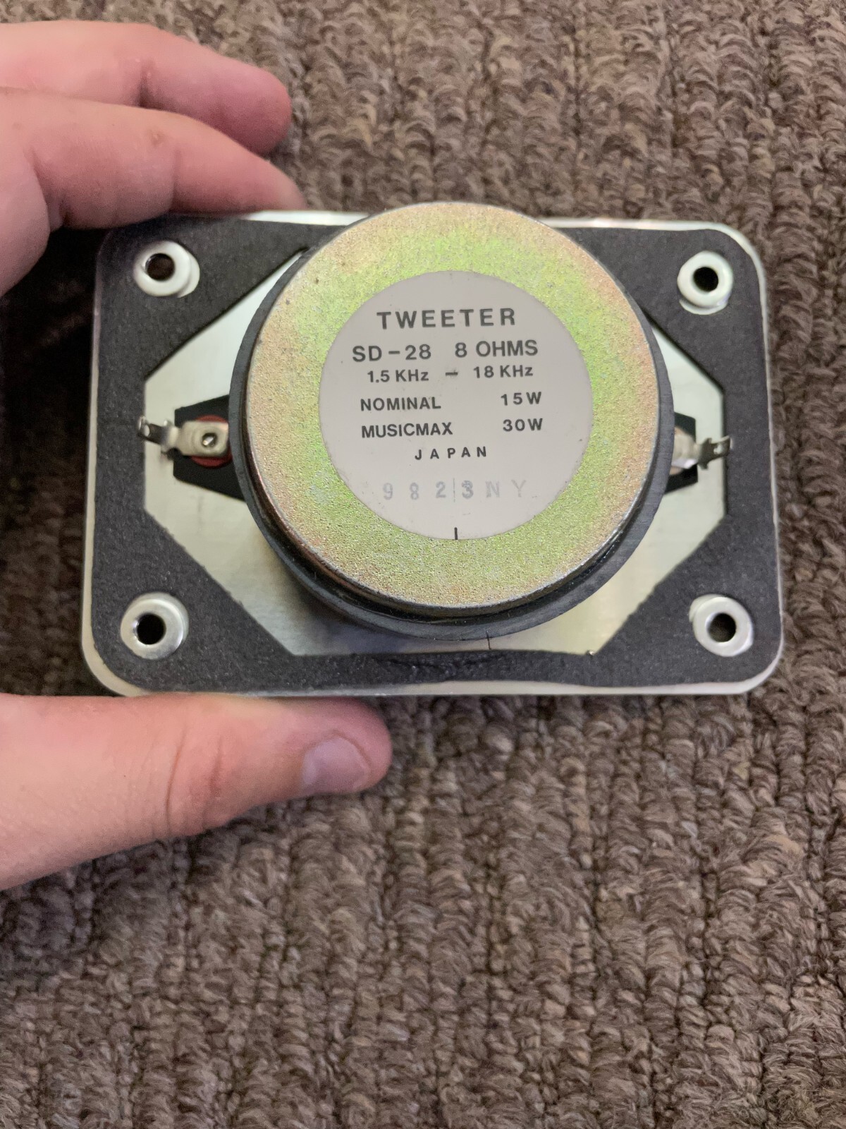Vintage Tweeter speaker SD-28 8 Ohm 30 W Japan 4x3" | eBay Australia