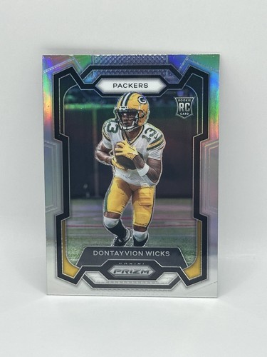 2023 Panini Prizm Dontayvion Wicks Silver Prizm #333 Packers Rookie | eBay