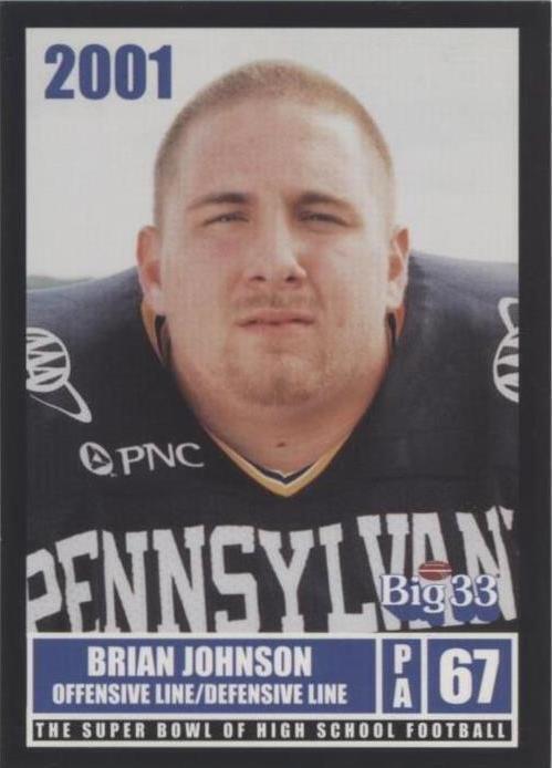2001 PNC Big 33 Football Classic - Brian Johnson #PA67 (RC) for sale ...