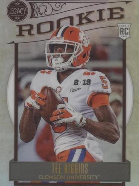 2020 Panini Legacy - Rookies Tee Higgins #151 Premium Edition Silver ...