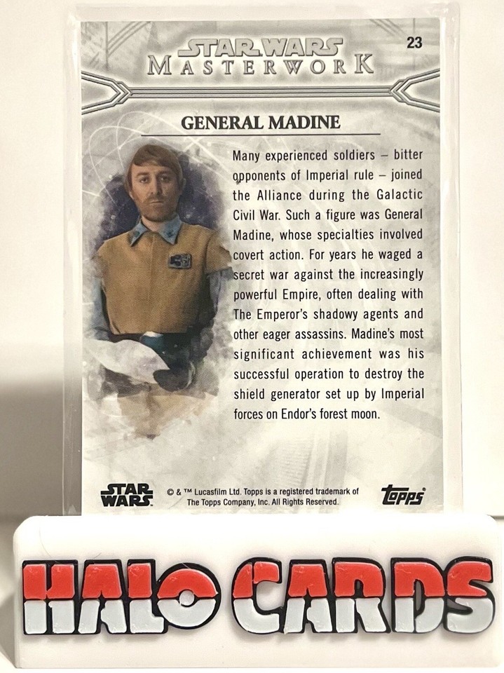 PACK FRESH Star Wars Masterwork 2018 Base Card #23 General Madine | eBay