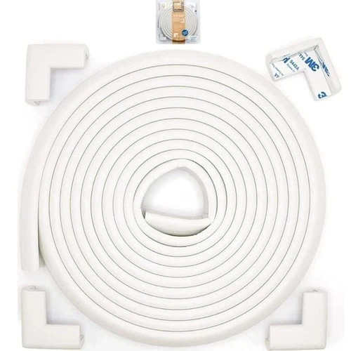 ROVING COVE CORNER EDGE PROTECTION FOR CHILDREN 15FT W/4 EDGES (WHITE ...