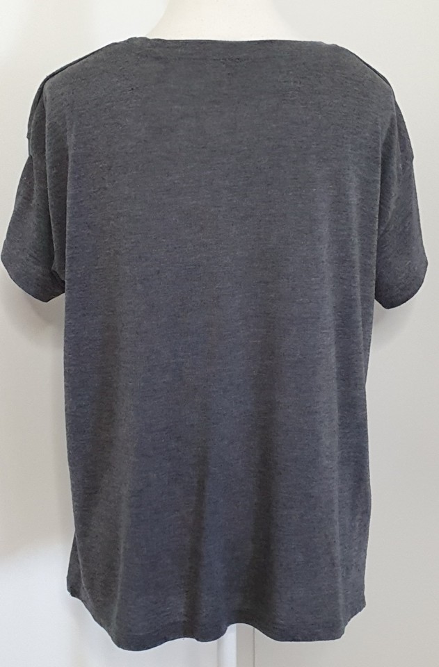 Life Clothing Co Sz XS 12-14 Boho T-Shirt 'Walk On The Wild Side' Grey ...