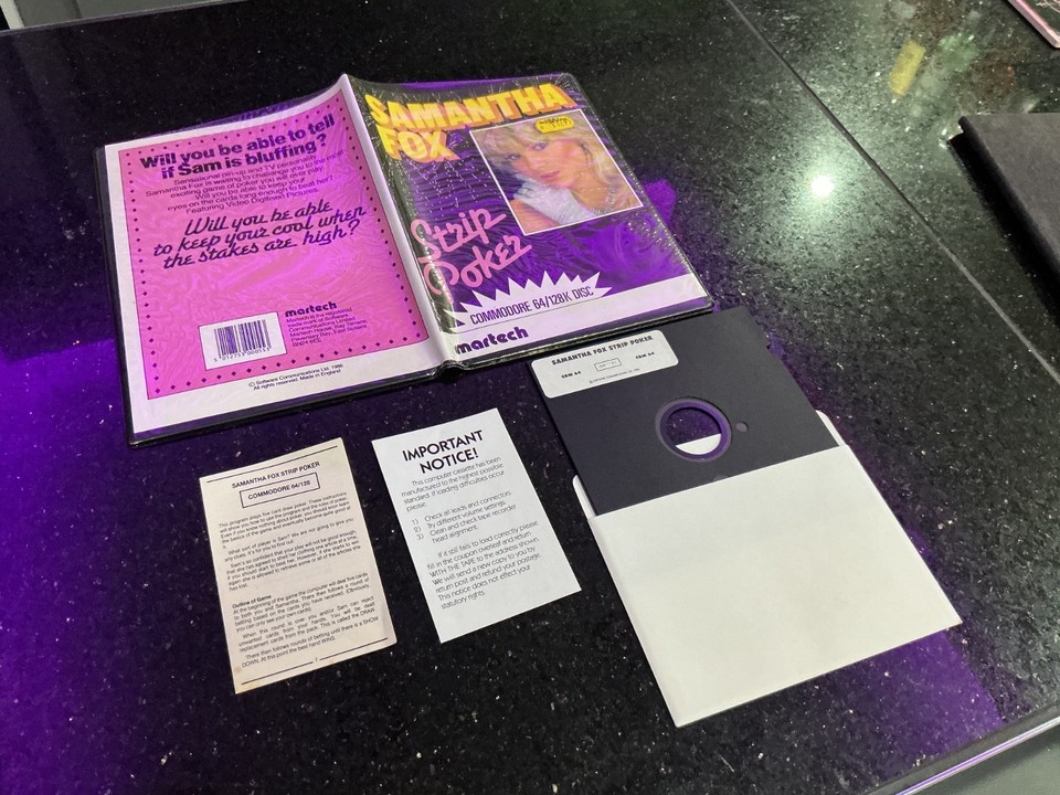 COMMODORE 64 C64 DISK GAME - SAMANTHA FOX STRIP POKER - WORKING | eBay UK