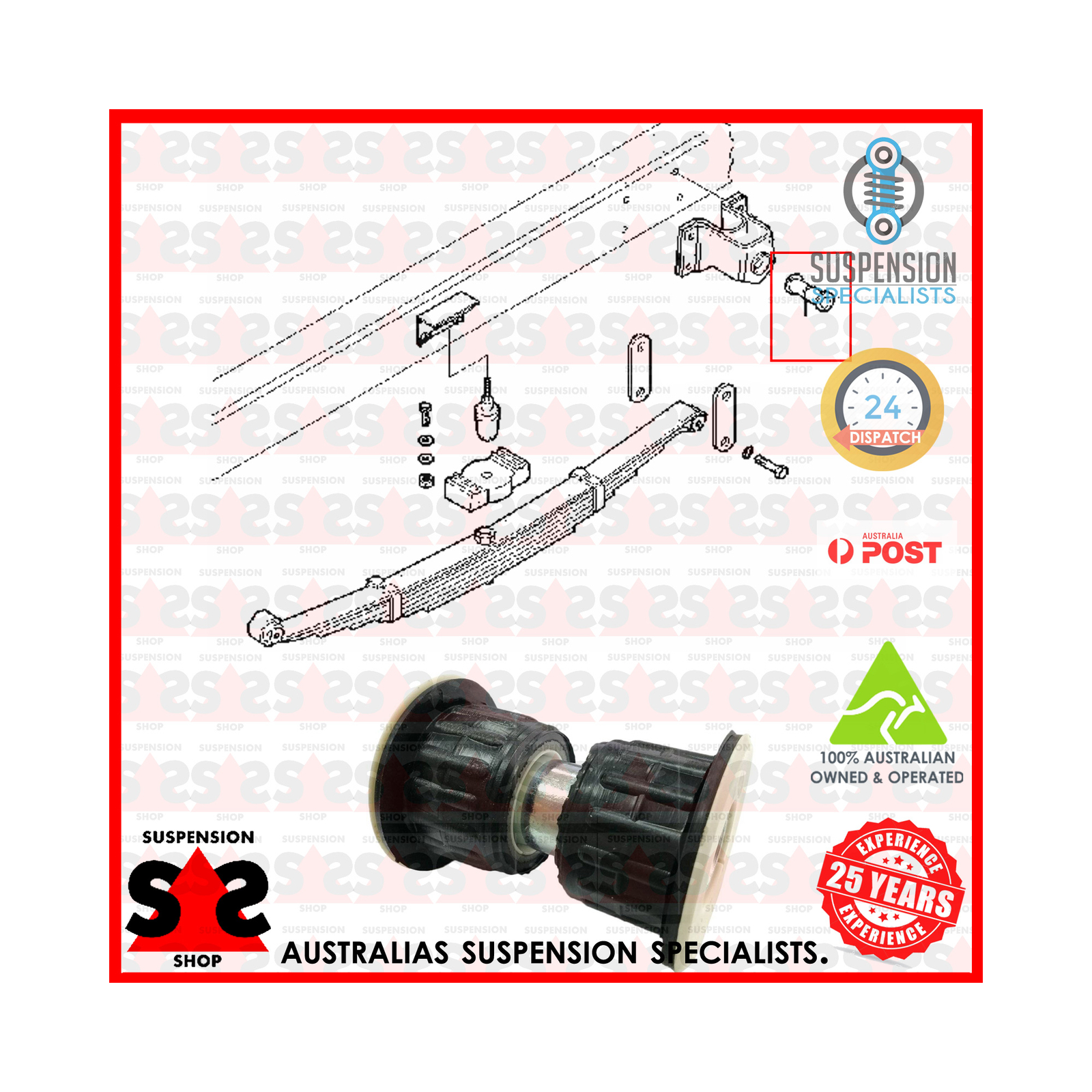 Bushing, Leaf Spring Suit IVECO Daily Vi Platform/Chassis 35S21, 35C21 ...