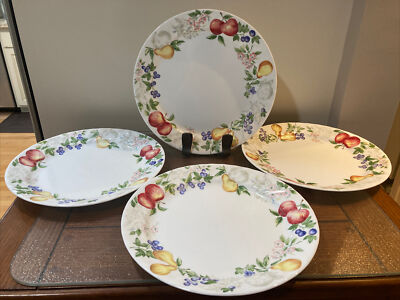 CORELLE Corning CHUTNEY Fruit - Set of 4 DINNER PLATES | eBay