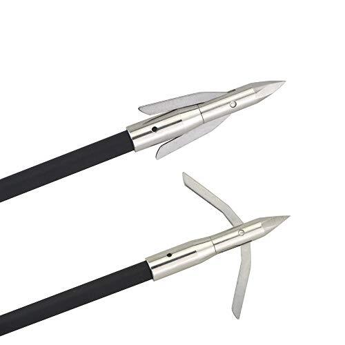 Archery 2 Blade Bow Fishing Broadheads 288 Grain Hunting Fishing Arrow ...