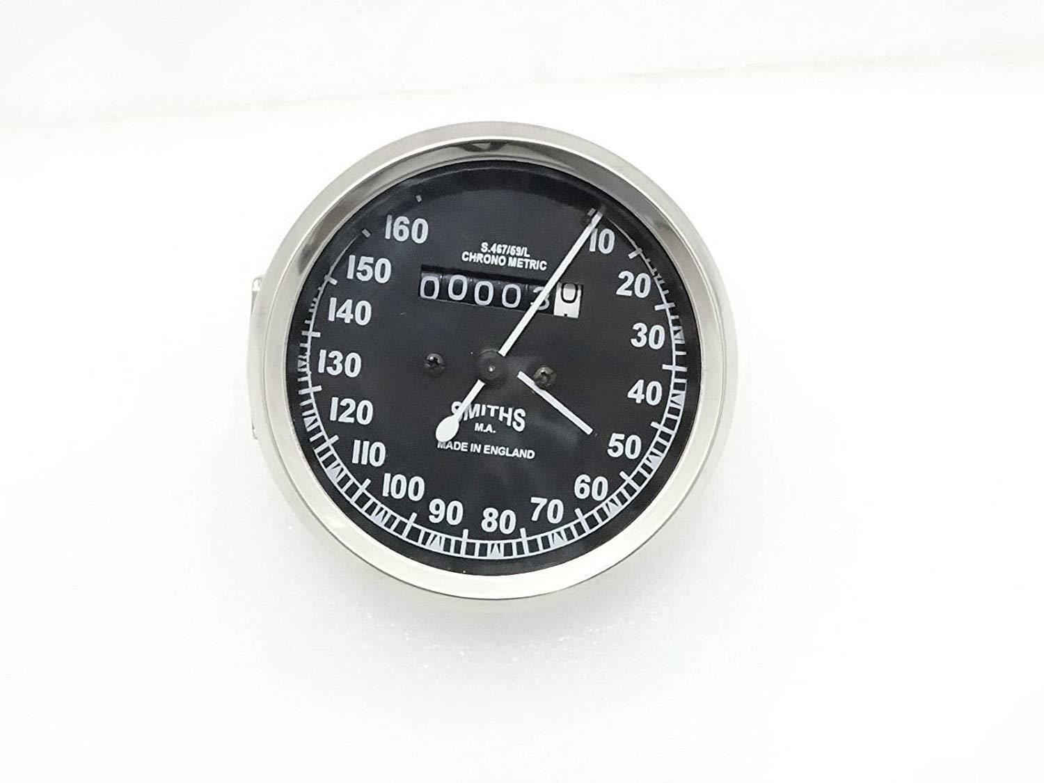 Brand New Replica Black Smith Speedometer 0-160 Kmph For Bsa, Norton ...