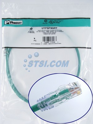 Panduit UTPSP3GRY Cat6 Network Modular Patch Cable/Cord, 3 Ft Green ~STSI | eBay