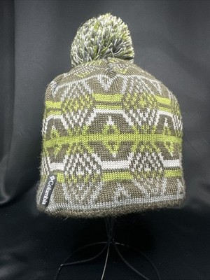 Columbia beanie with pom-pom and fair isle pattern Acrylic Wool ...