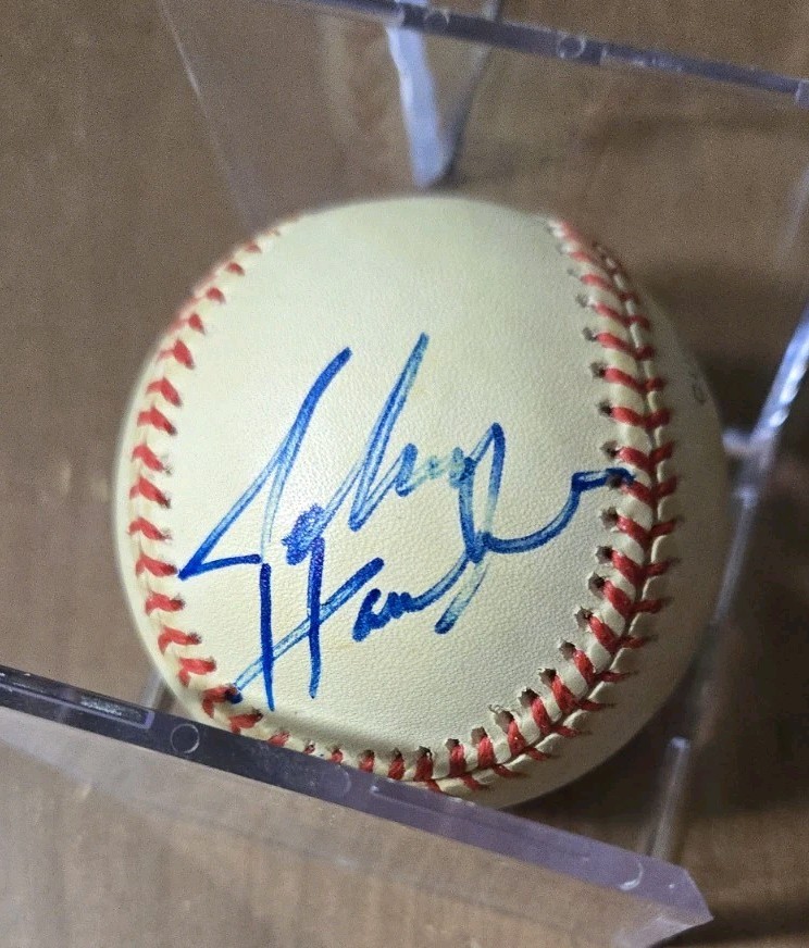 Johnny Hamcheck and Steve Balboni DUAL SIGNED Autographed Official MLB ...