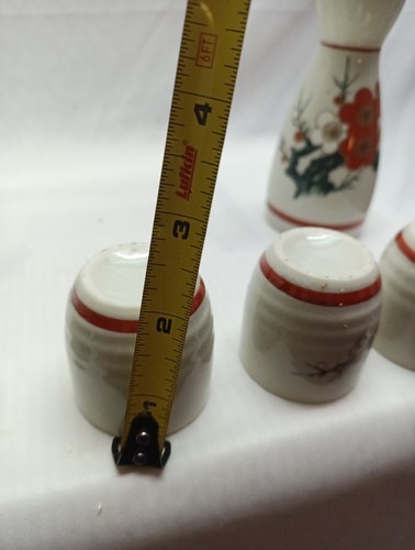 Japanese Cherry Blossom Sake Set With Two Sake Beakers And Five Sake ...