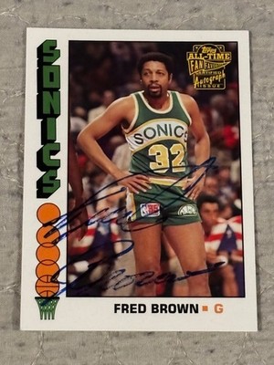 2005-06 Topps 1952 Style - Fan Favorites Autographs Fred Brown #FFA-FBN ...
