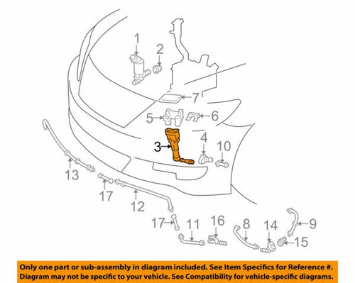 85208-50060 Toyota Actuator sub-assy, headlamp washer, lh 8520850060 ...