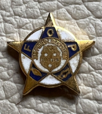 FOP FRATERNAL ORDER OF POLICE STAR RARE JUS-FIDUS-LIBERTATUM pin badge ...