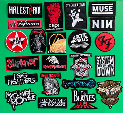 Music Patches / Rock Music Embroidered Patch / Sew On Or Iron ...
