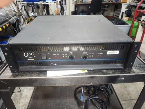 QSC MX3000A MX-3000A Dual Monaural Stereo Power Amplifier PA Amp ...