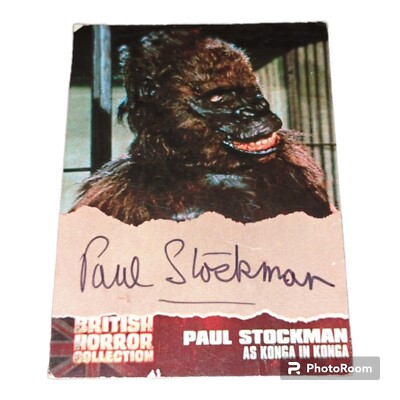 BRITISH HORROR - Personally Signed Autograph Card PS1 - PAUL STOCKMAN ...