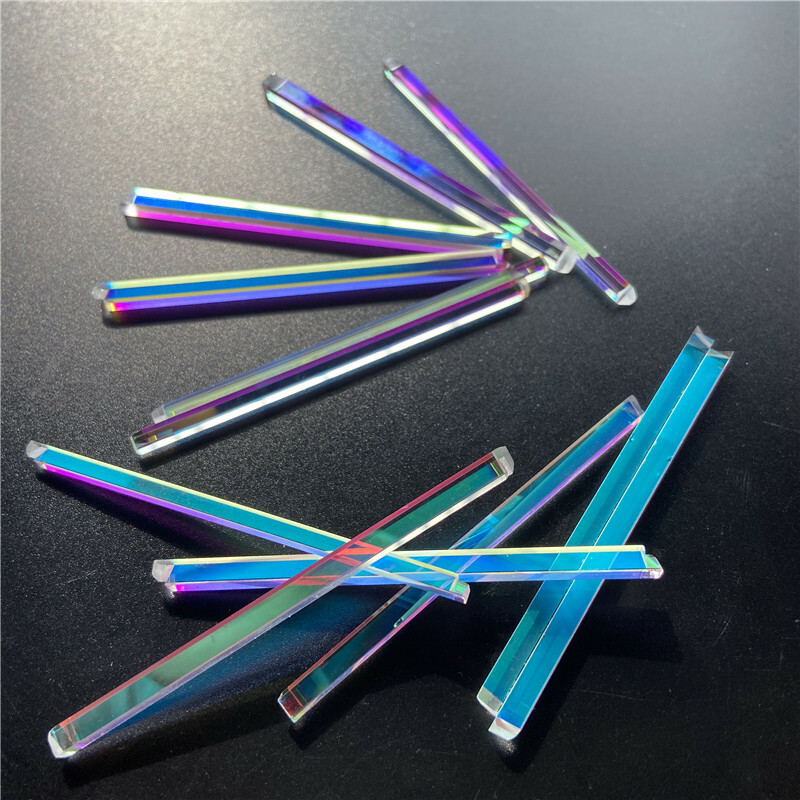 10pcs Defective Long Prism Optical Glass Physics Decorative Prism for ...