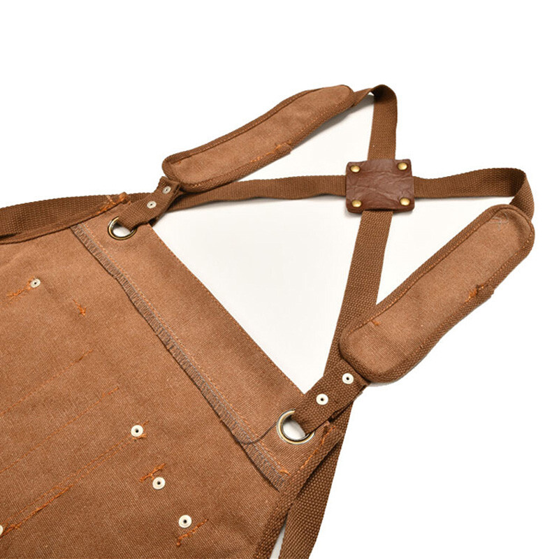 Canvas Woodworking Workshop Tool Pocket Apron Carpenter Hair Salon Chef ...